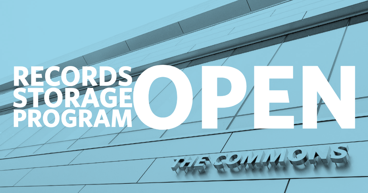 Records Storage Program OPEN